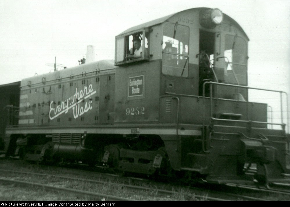 CB&Q NW2 #9232 in 1961